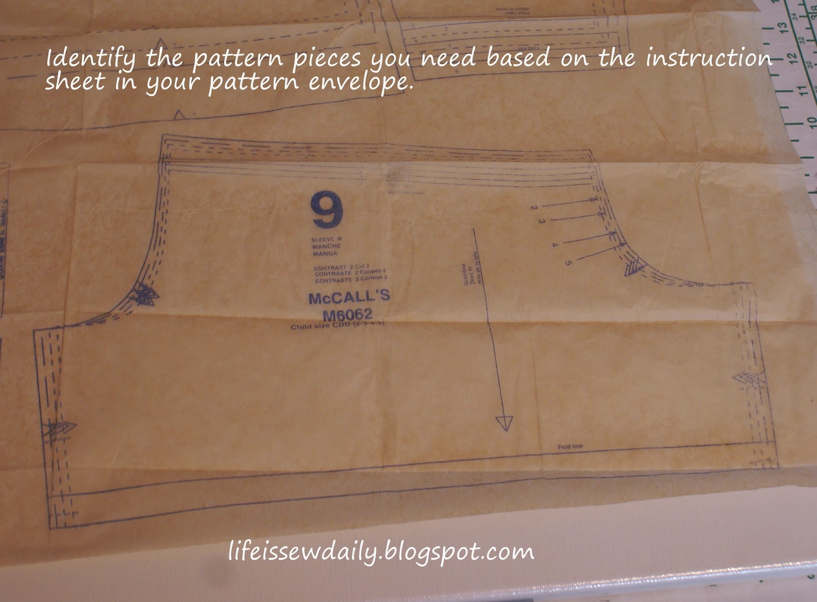 Life is {Sew} Daily: How to Cut Out a Pattern