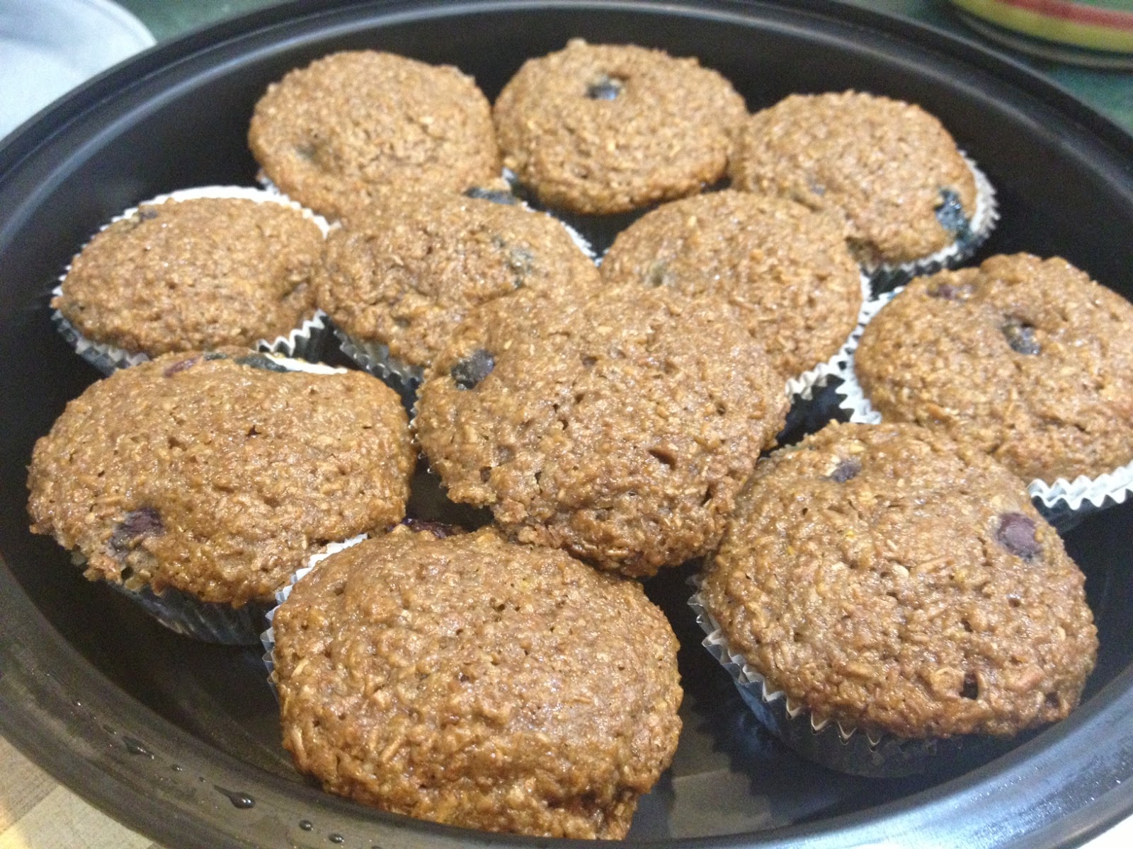 Cardio, Cats, and Cooking: Blueberry Bran Mini Muffins