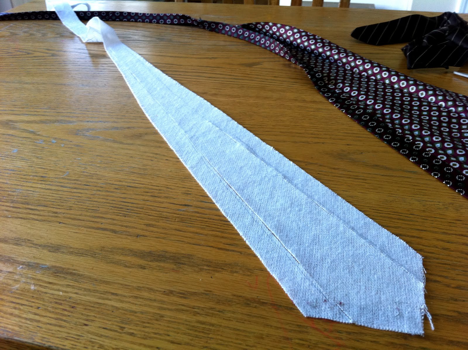 The Blue Basket: Tutorial: making a little boy tie from a grown-up tie