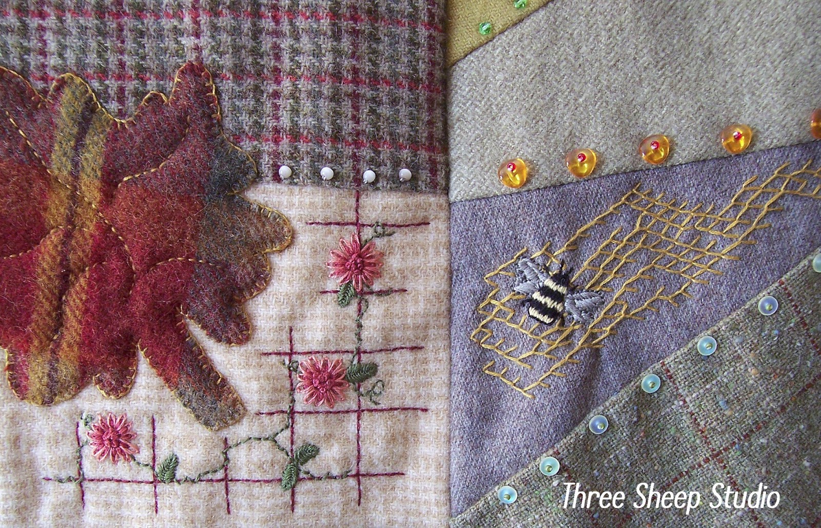Three Sheep Studio: Crazy Quilt Embellishment...