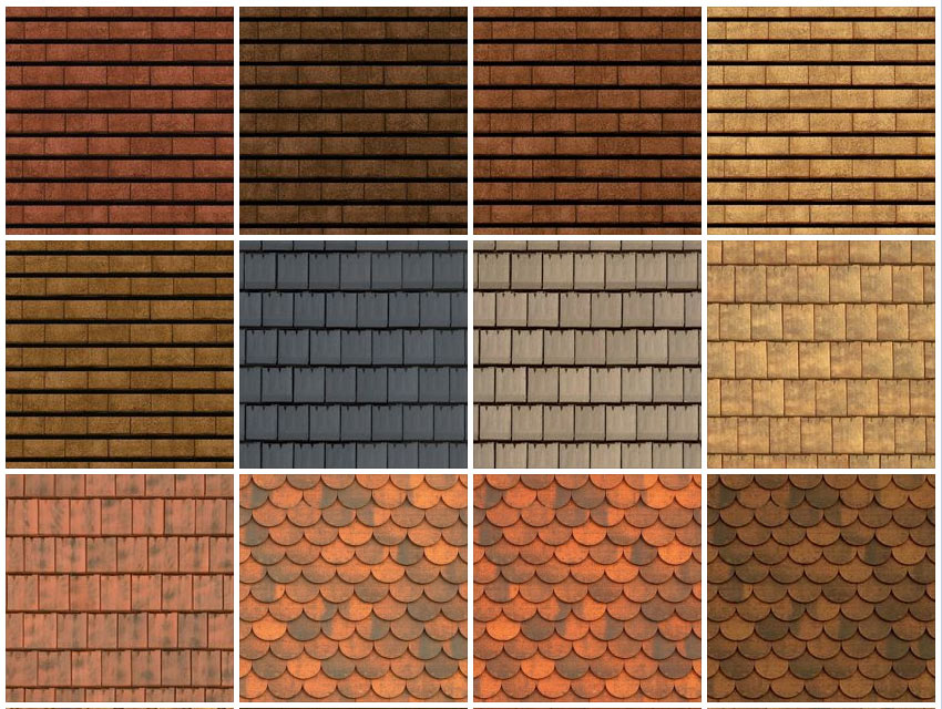 SKETCHUP TEXTURE: TEXTURE ROOFS