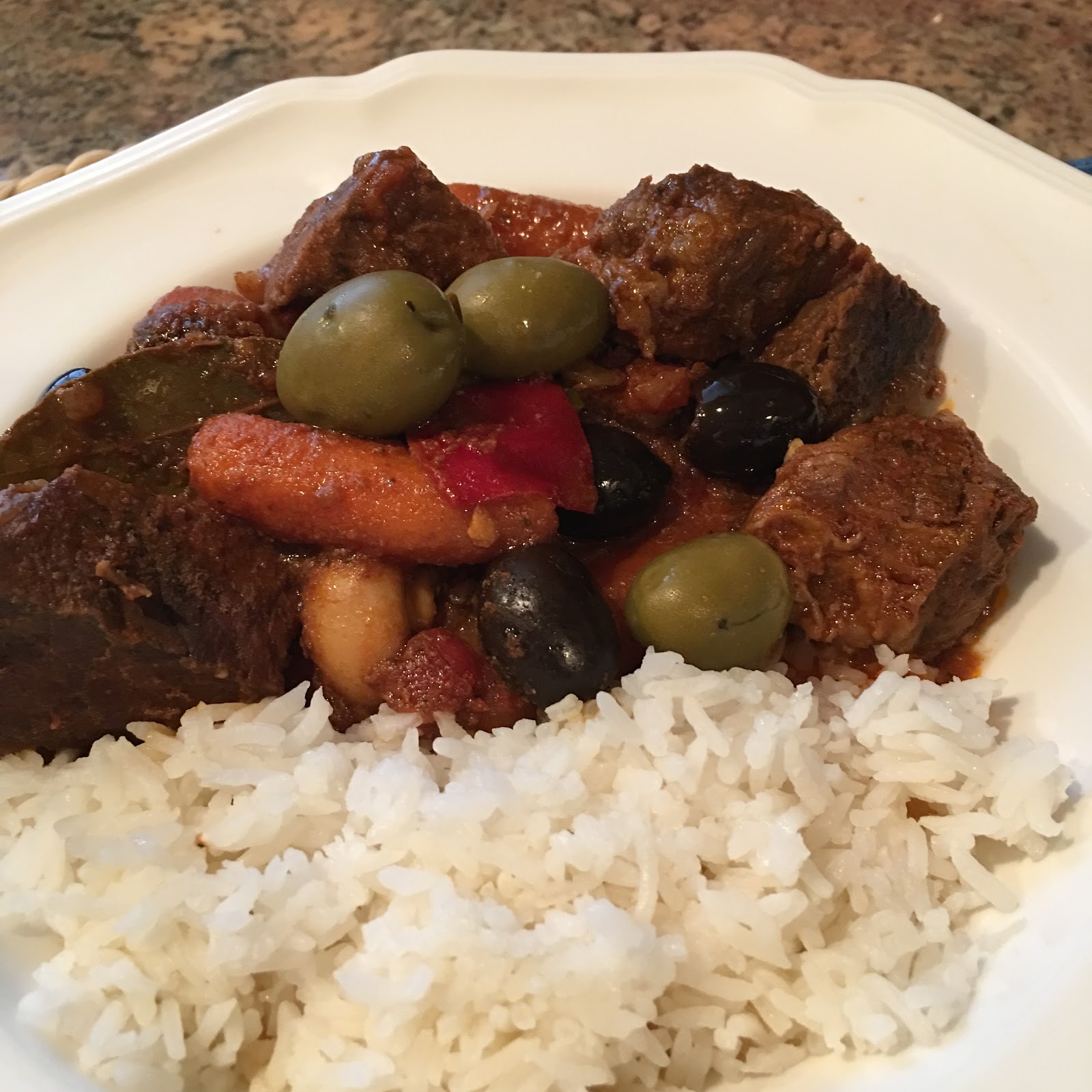 Lulu Cooks and Tells: Slow Cooker Beef Stew with Olives