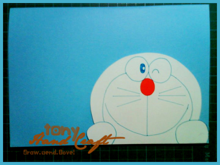 Tony.Hand.Craft: Doraemon Thank You Pop-Out Card