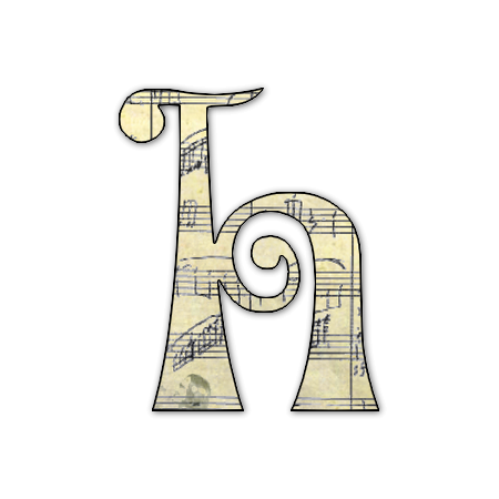 Precioso Alfabeto con Partituras Musicales. - Oh my Alfabetos!