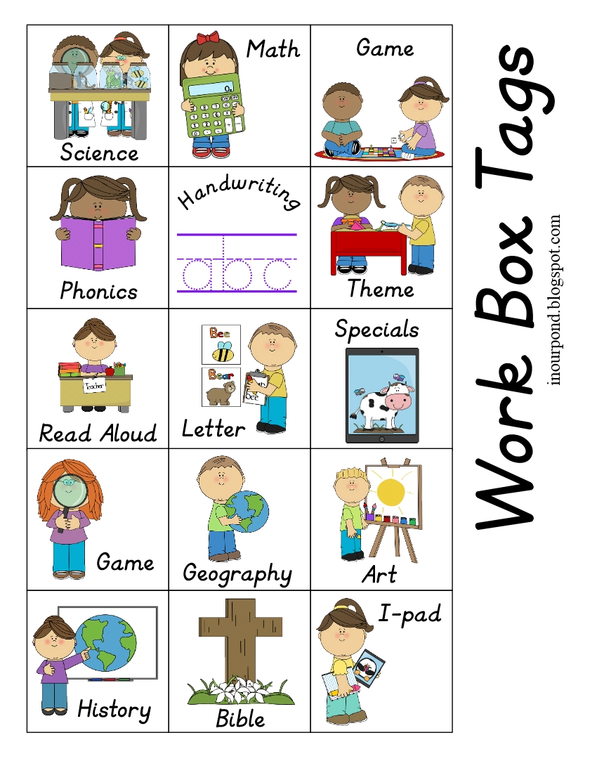 Workbox System Free Printables - Printable Word Searches