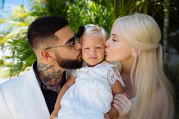 Timati on holiday with her daughter and former lover
