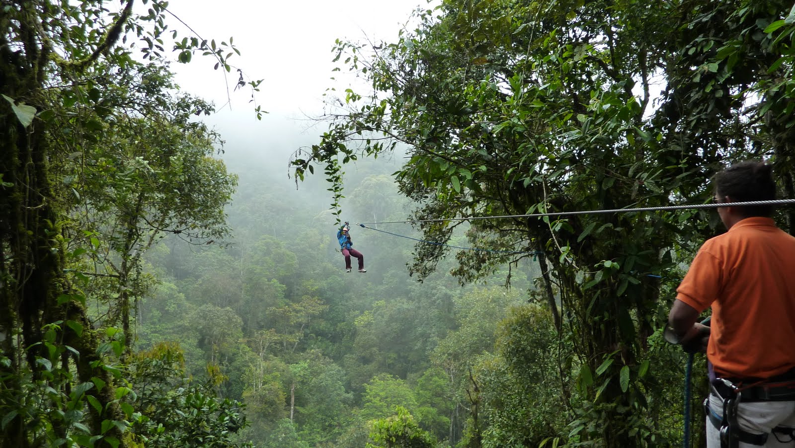Ecuador March/April 2011: Mindo - Zip lining, Chocolate factory and a ...