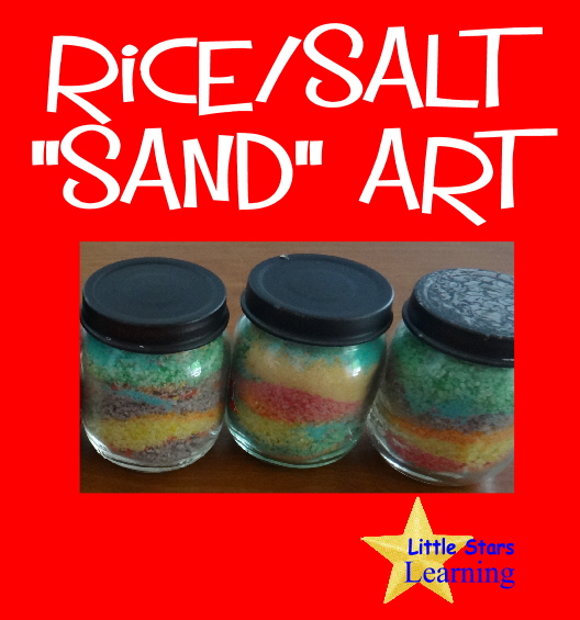 Little Stars Learning: Rice/Salt "Sand" Art