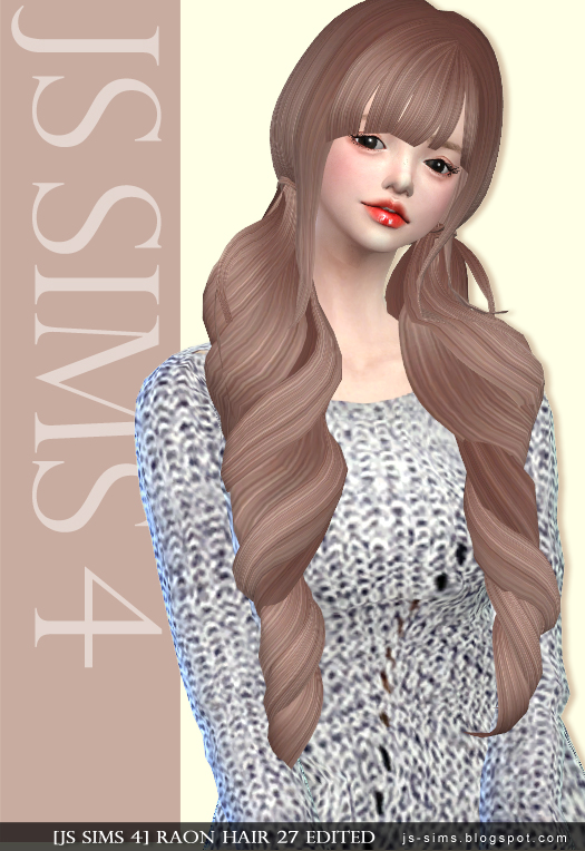 [JS SIMS 4] Raon Hair 27 Edited