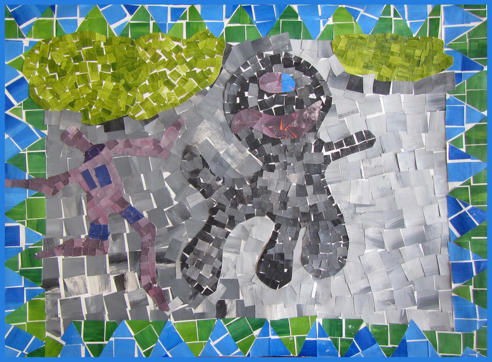 The Visual Arts Studio: 6th Grade Mosaics: The Hero's Journey