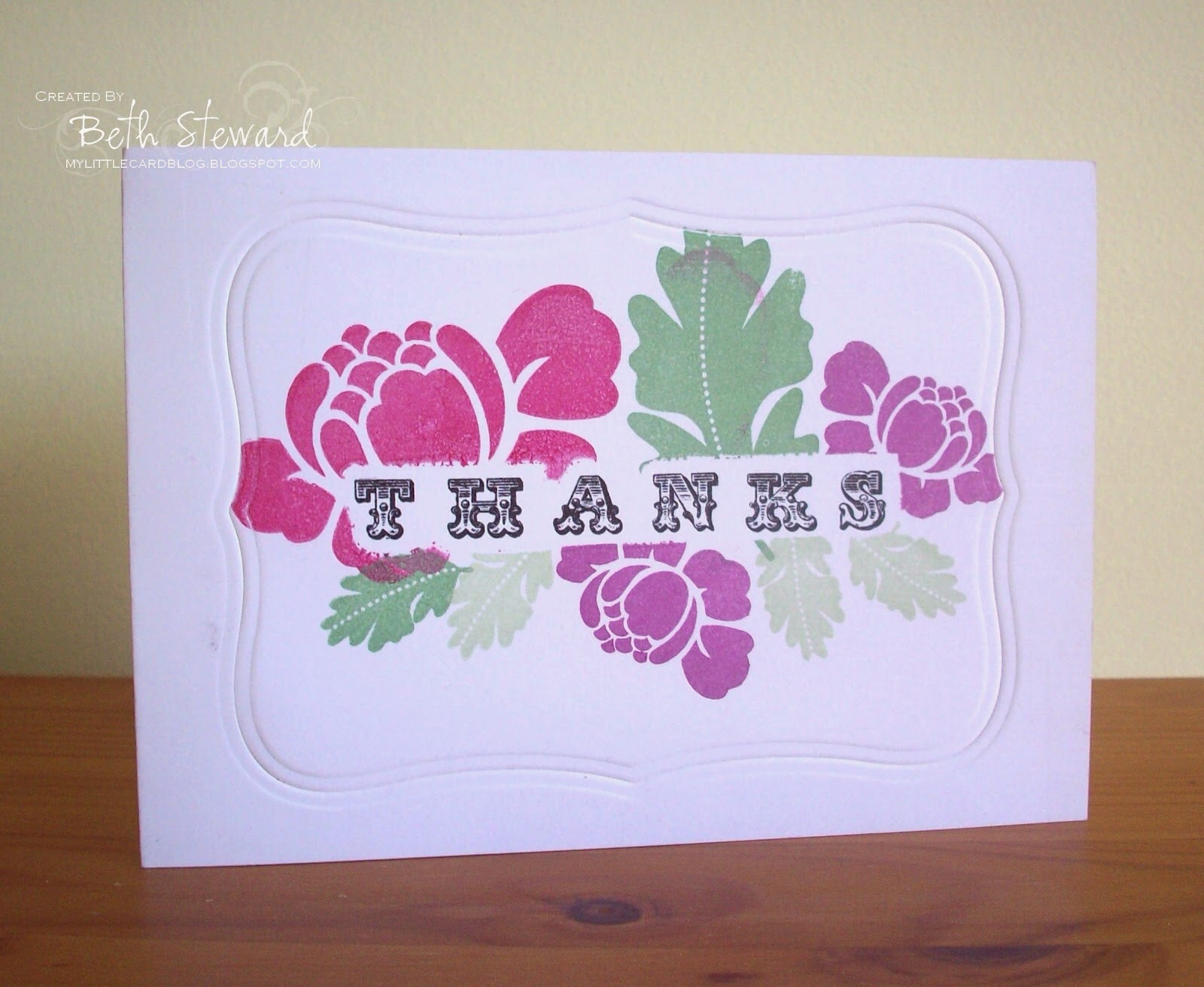 Beth's Little Card Blog: PTI SAF: Time after Time