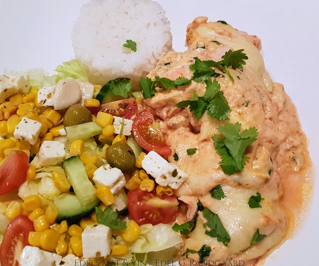 Edels Mat : Meksikansk laks med ris og salat 🍅