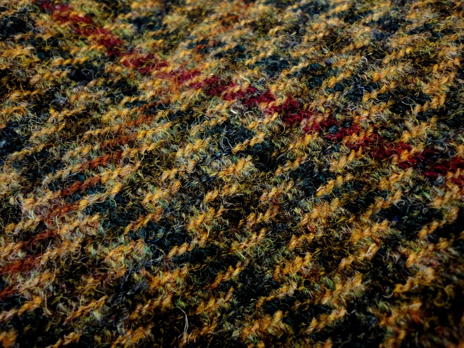 Landless Gentry: Close-up: Vintage Harris Tweed - Multi-Colored ...