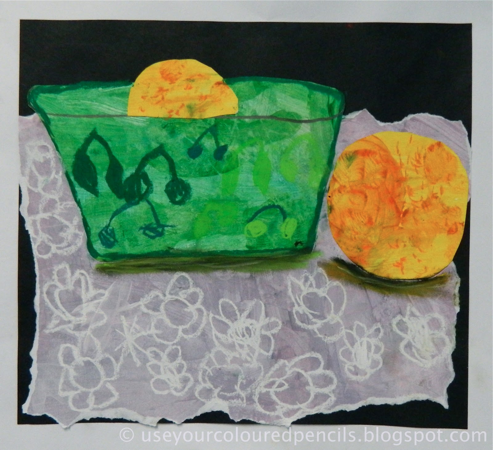 Use Your Coloured Pencils: Still Life Secondary Colour Collages