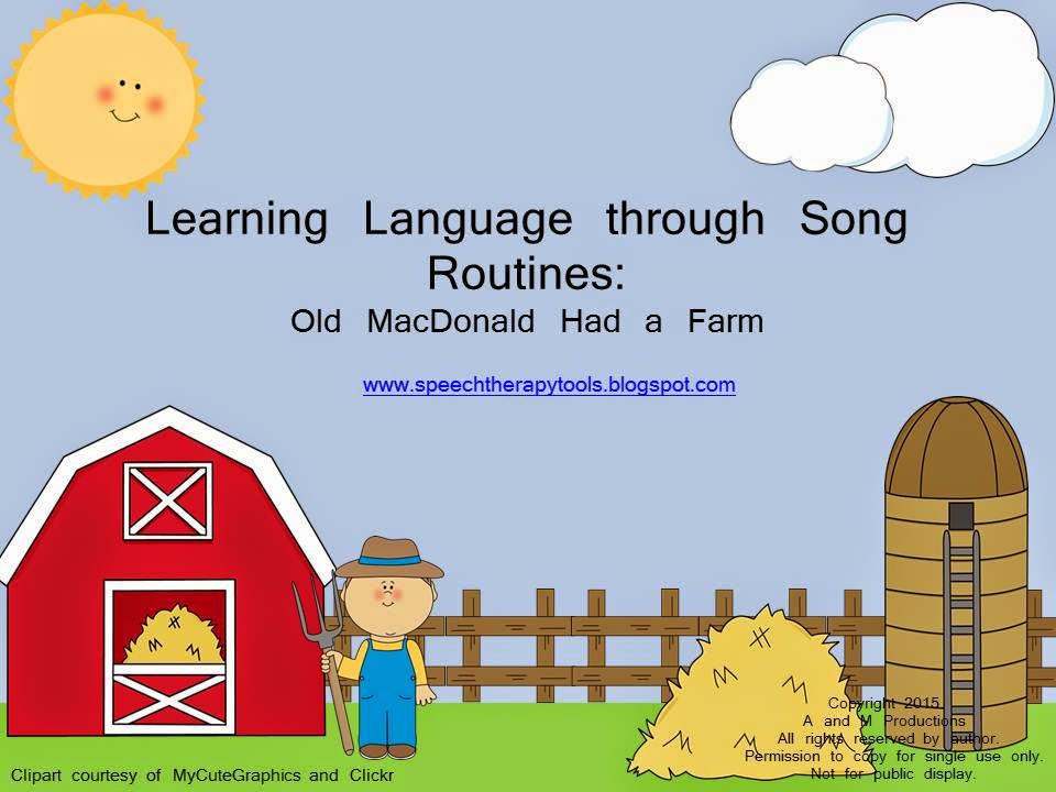 Speech Therapy Tools: Learning Language through Song Routines