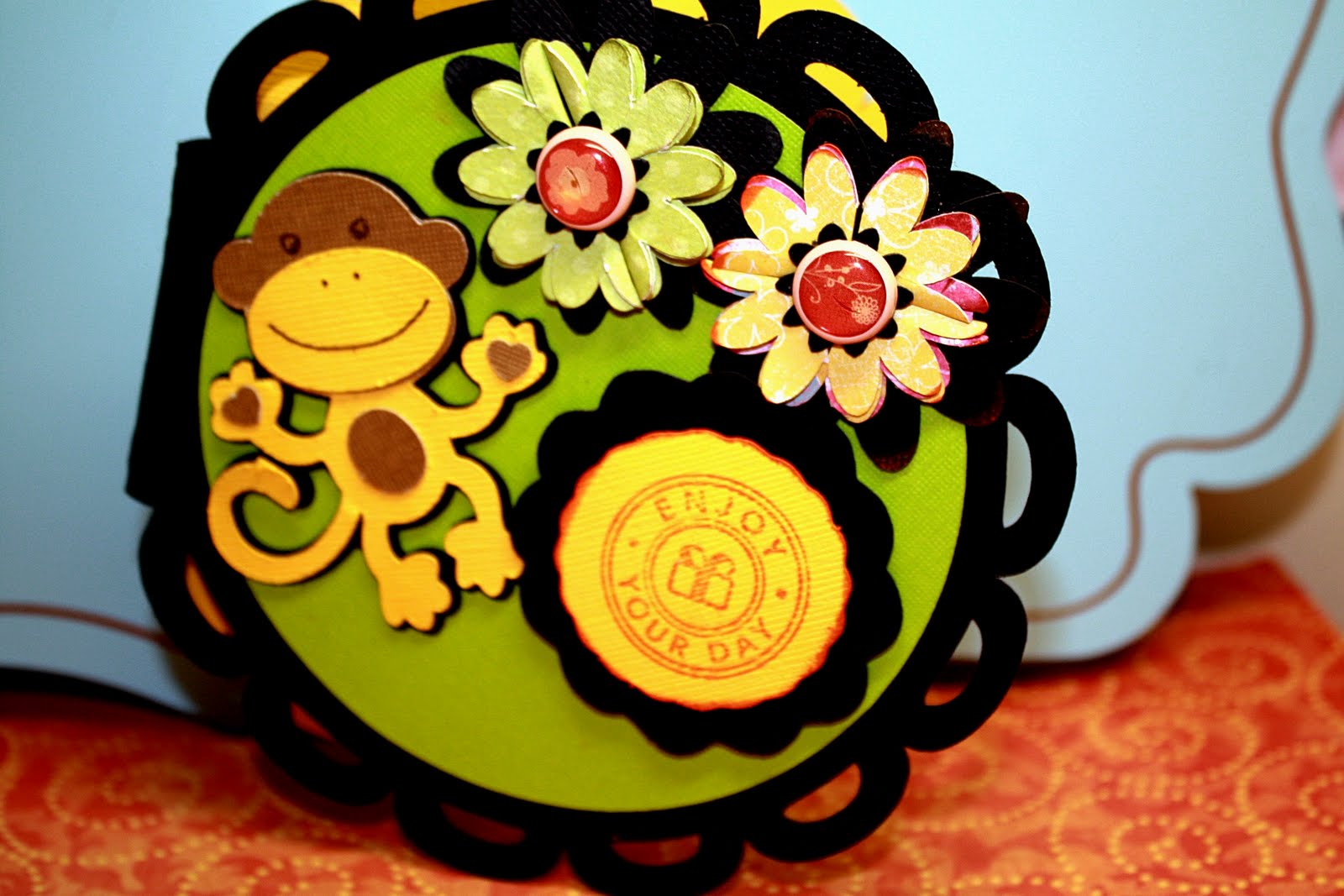 Nener's Creations: Doubling UP!! Monkey Card.