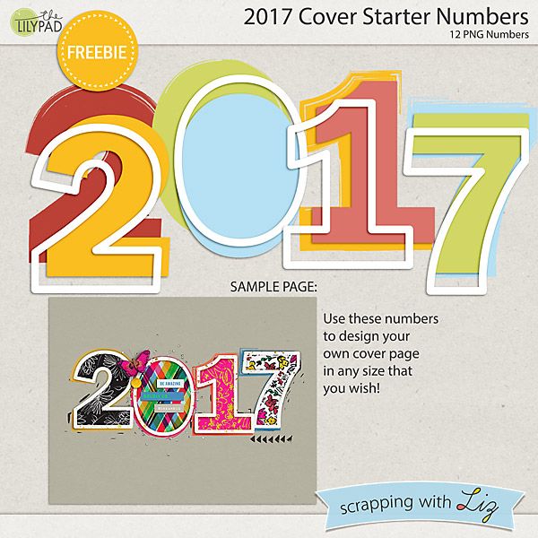 Scrapping with Liz: 2017 Calendar Inspiration, FREEBIE & Motivation!