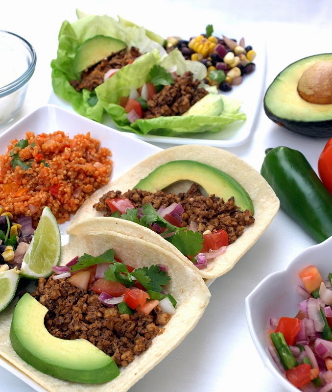food and ice cream recipes: Street Tacos + Spanish Fried Quinoa & Black ...