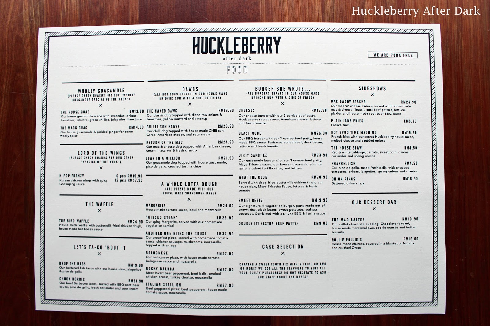 Huckleberry Food & Fare aka 'Huckleberry After Dark' | Life is an ...