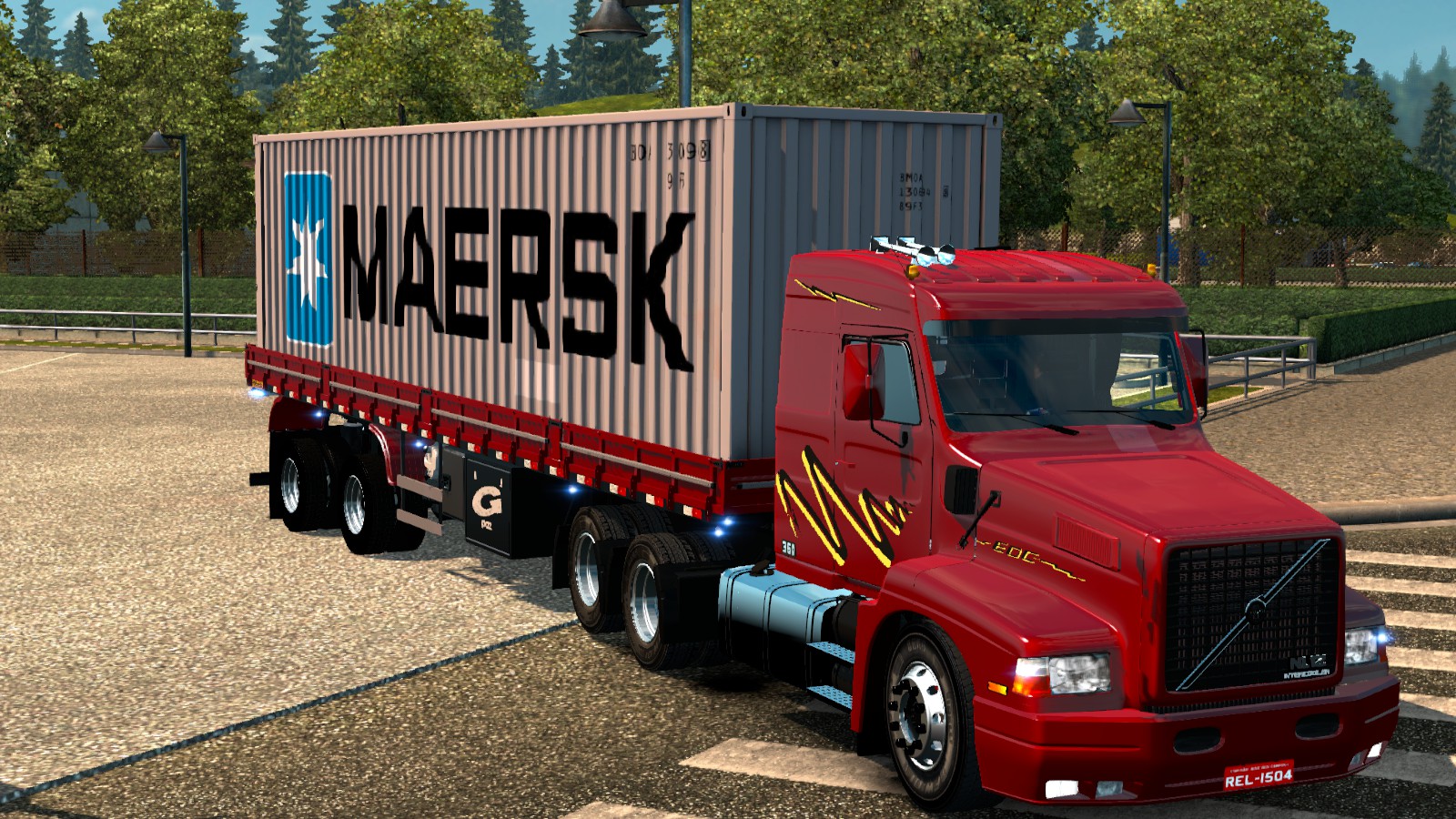 ETS2 BRAZILIAN MODS: REBOQUE GRANEL/CONTAINER 2 EIXOS By Helisson 1.24.X