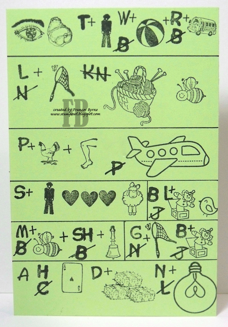 StampOwl's Studio: Rebus - Songs by The Beatles