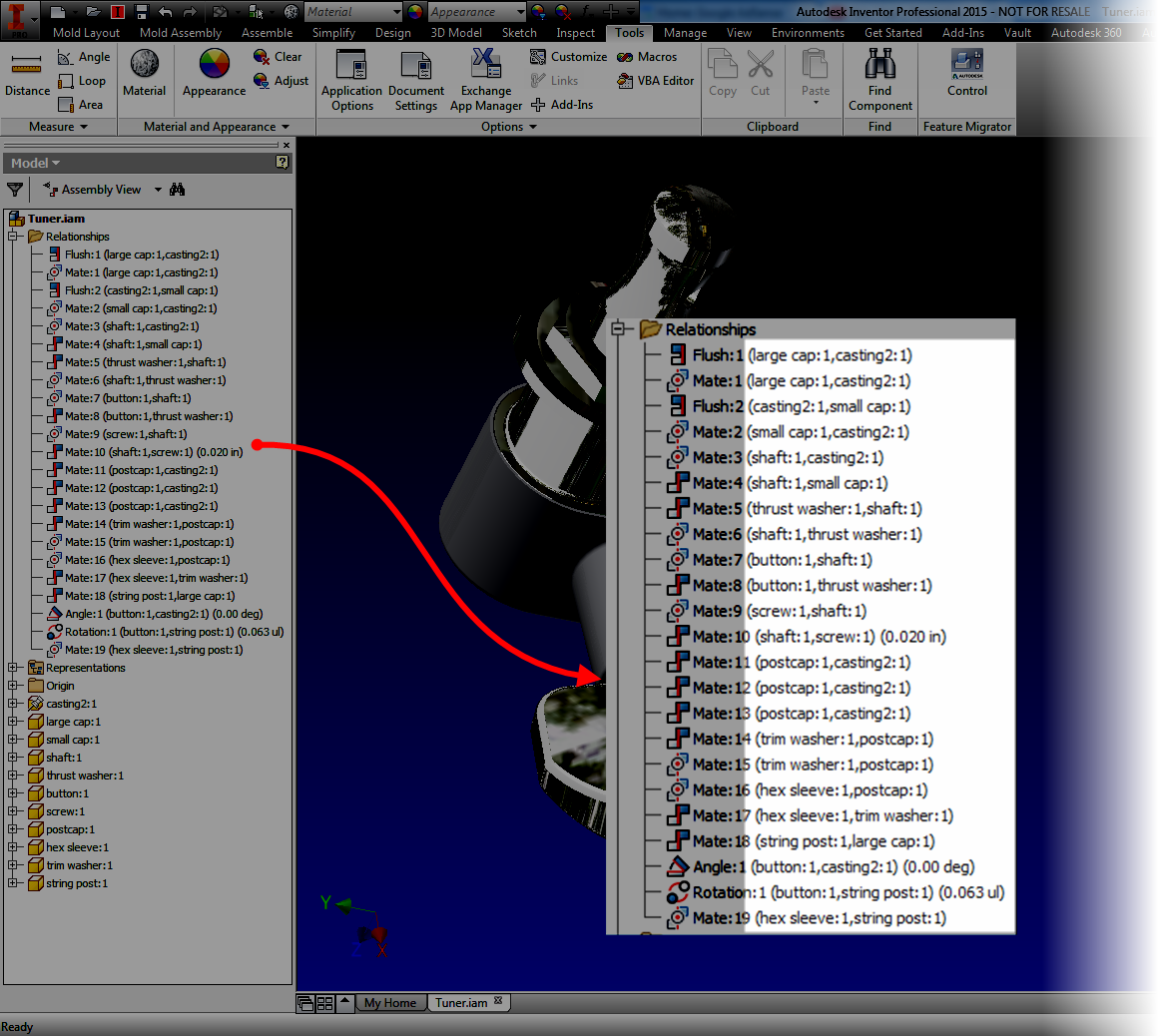 Now, I can see component names behind the constraints