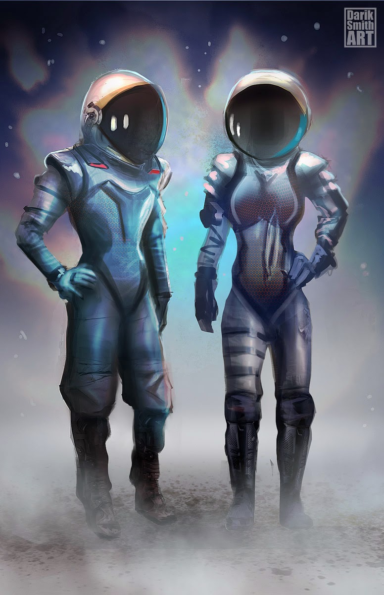 Darik's Art Blog: Scifi Space People