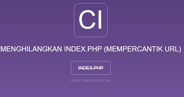 CumanCoding: Tutorial CodeIgniter 3 : Menghilangkan Index.php Pada URL ... CumanCoding: Tutorial CodeIgniter 3 : Menghilangkan Index.php Pada URL ...