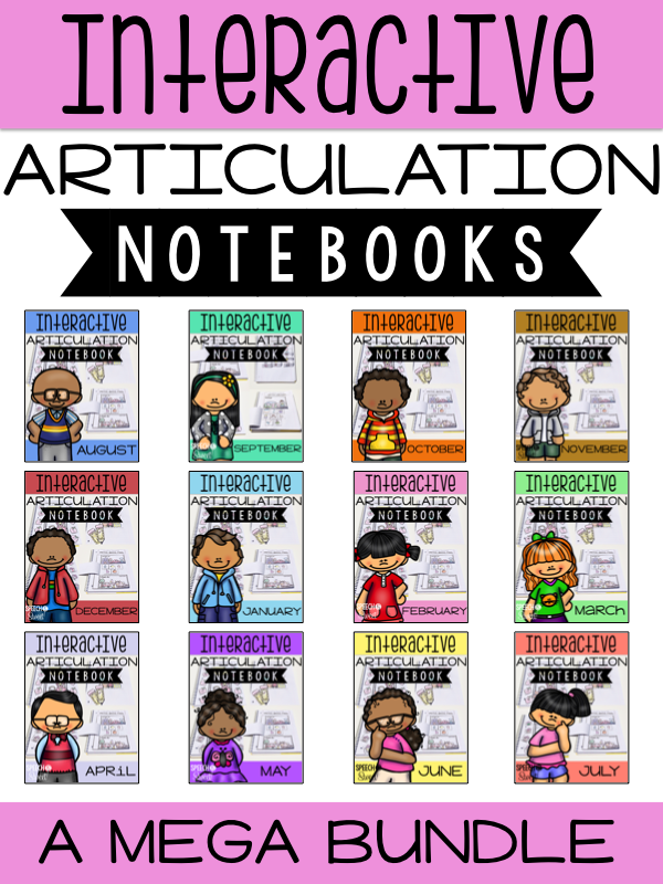 September Interactive Articulation Notebook - Speech is Sweet