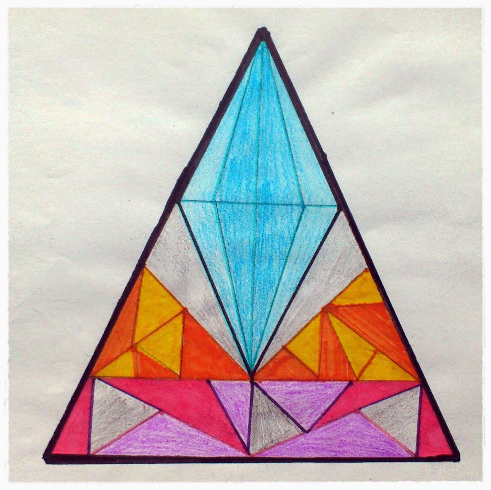 ¡qué ARTE, quillo!: Composiciones basadas en TRIÁNGULOS por 4º ESO