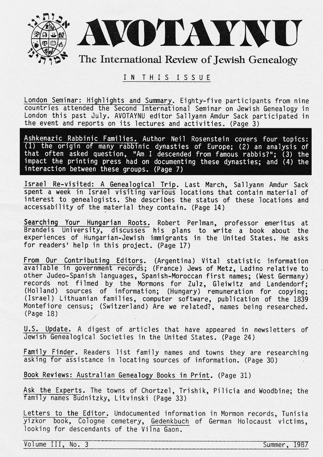 Neil Rosenstein: JRP-Poland Database and Rabbinic Data Merging