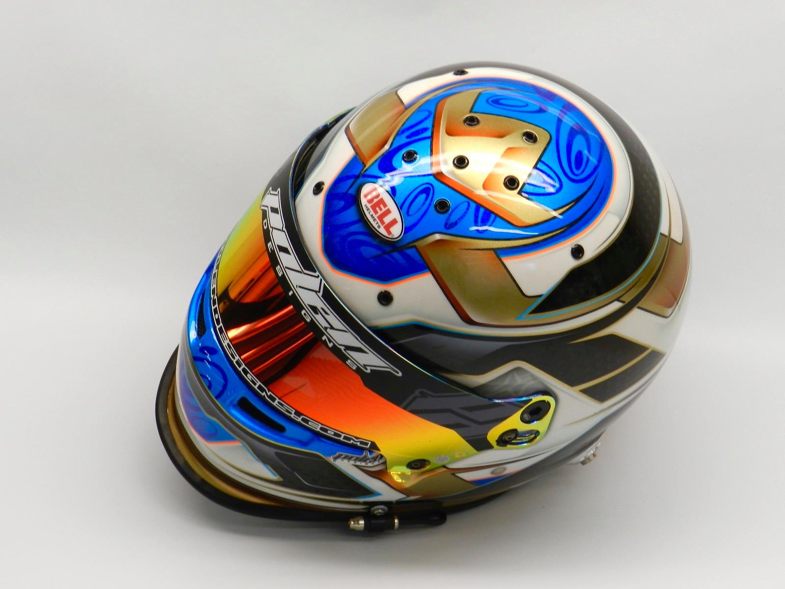 Racing Helmets Garage: Bell RS7 L.Fenderson 2017 by Polen Designs Inc.