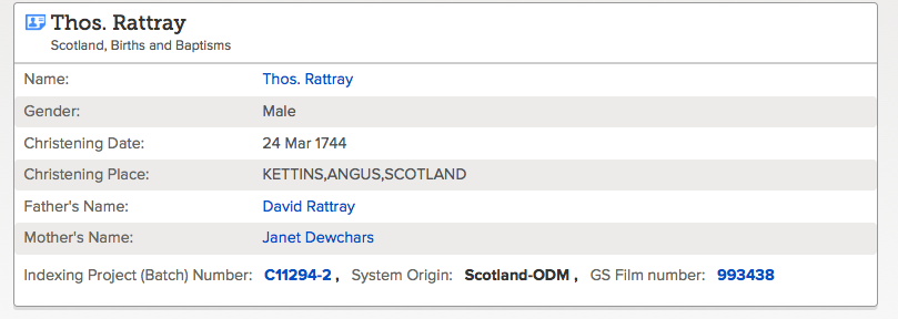 GatheringGardiners: Thomas Rattray 1744