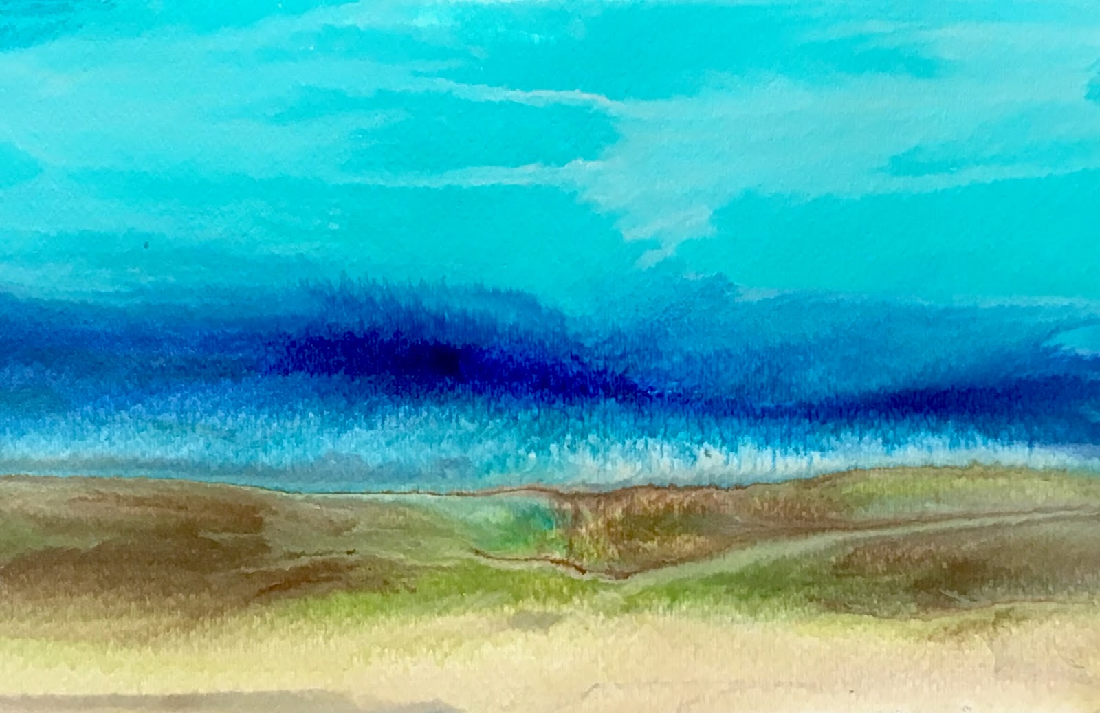 DAILY PAINTERS MARKETPLACE: Contemporary Beach Art, Abstract Seascape ...