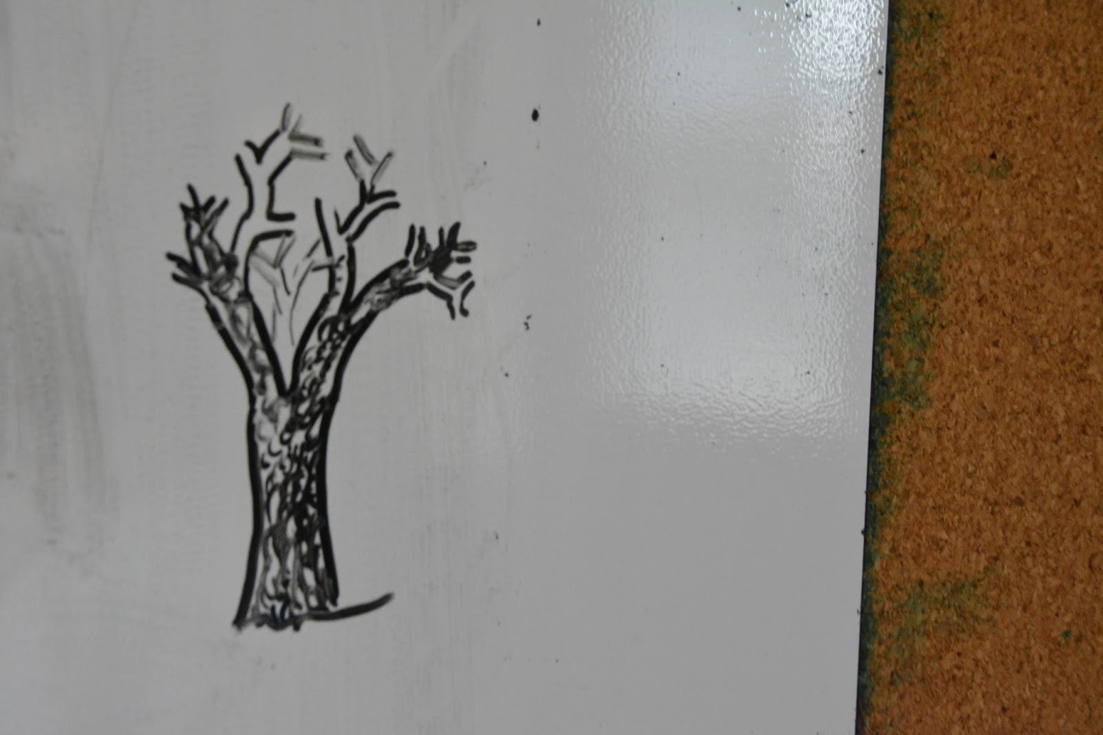 Inside Miriam's Sketchbook: Drawing a Tree on My Whiteboard...while ...