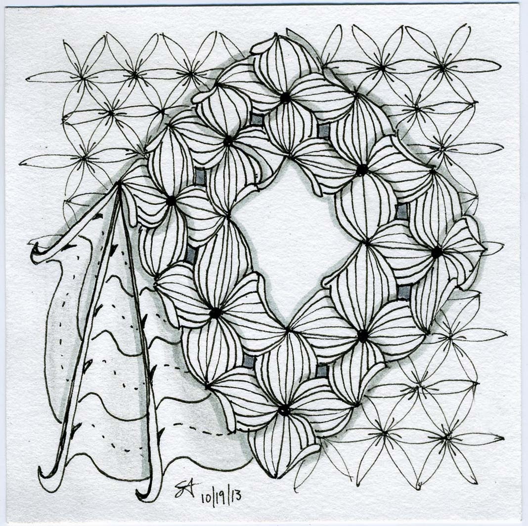 Tickled To Tangle: "It's a String Thing" #10 Tiles