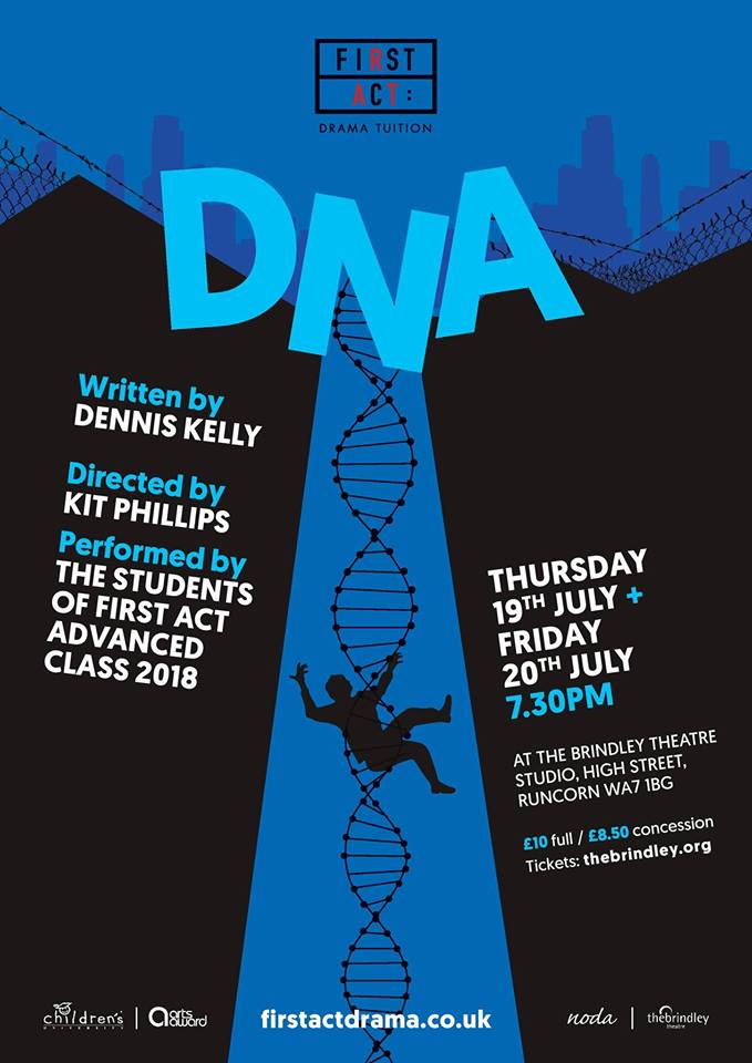 The Greatest Showblog: REVIEW: DNA BY DENNIS KELLY AT THE BRINDLEY THEATRE