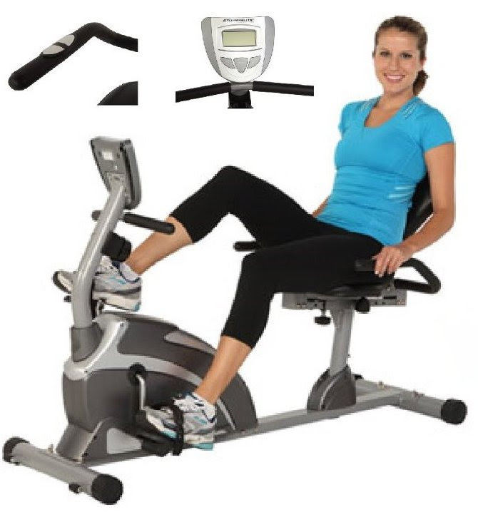 Exercise Bike Zone: Exerpeutic 1000 High Capacity Magnetic Recumbent ...