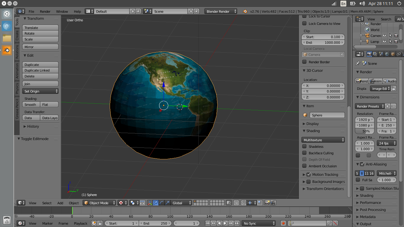 Membuat Peta Dunia (Bump Texture) - Doncacad