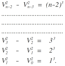 Números Naturales y mas...: SUMA DE LA SERIE DE NÚMEROS CÚBICOS