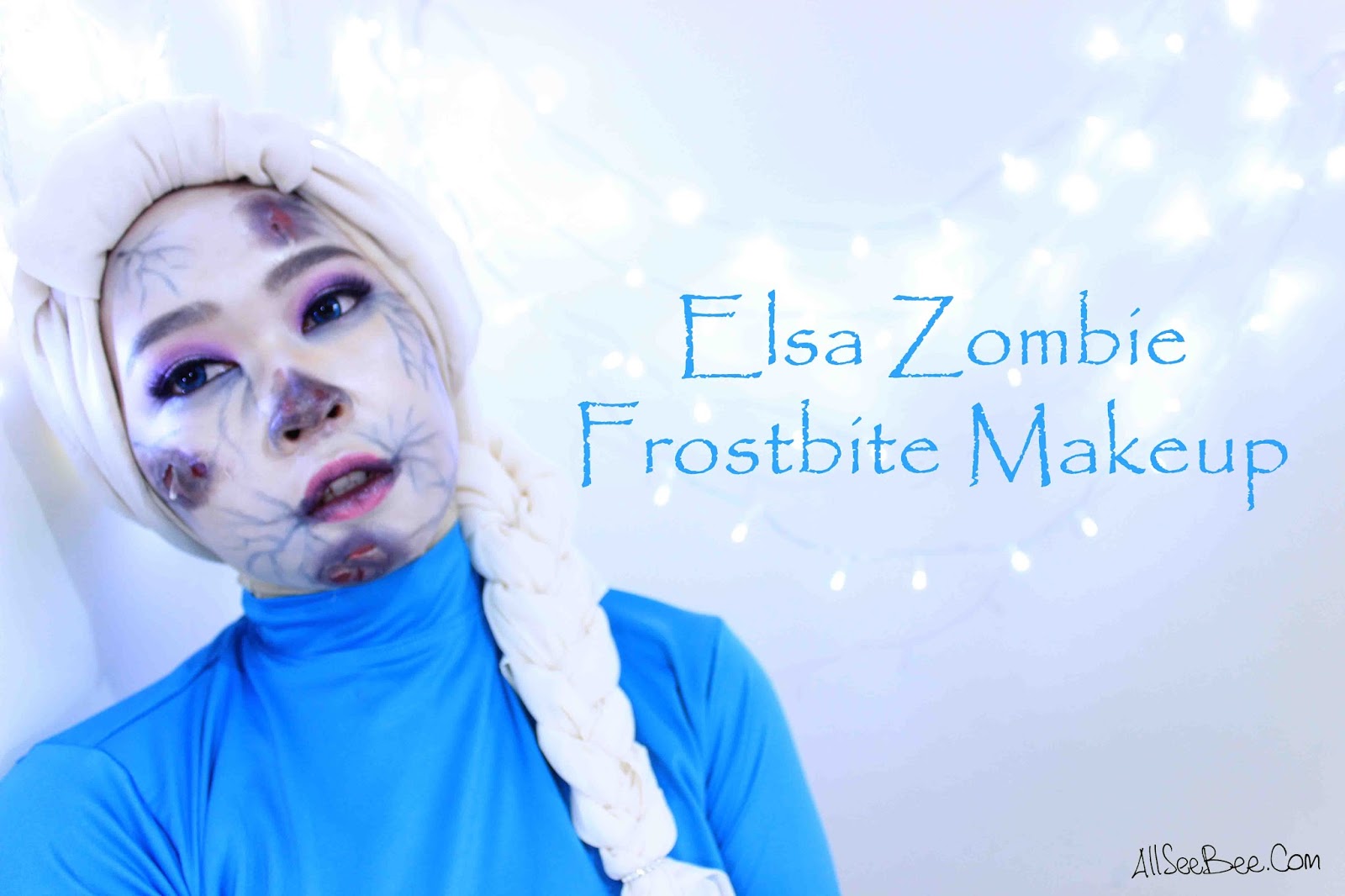 Disney Princess Zombie Halloween Make Up Collaboration - Queen Elsa ...