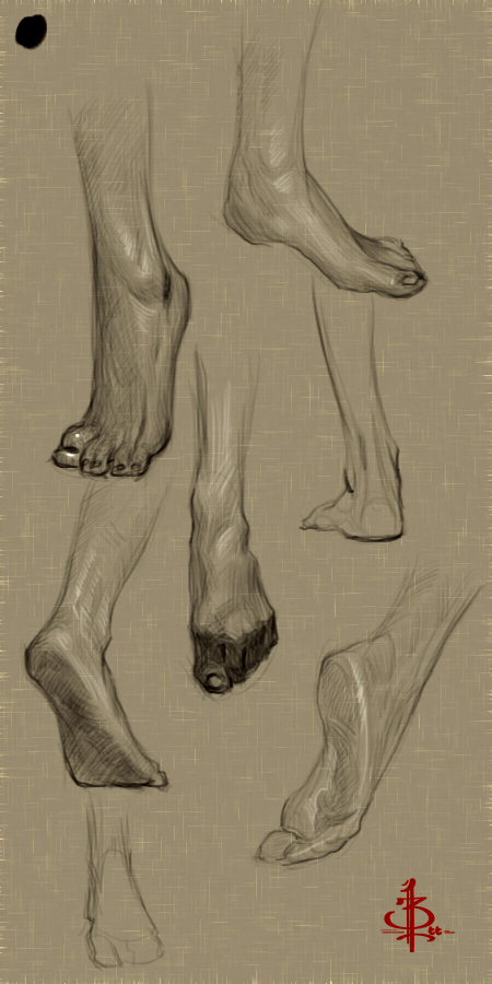 Long Pose Figure Studies: More academic drawing