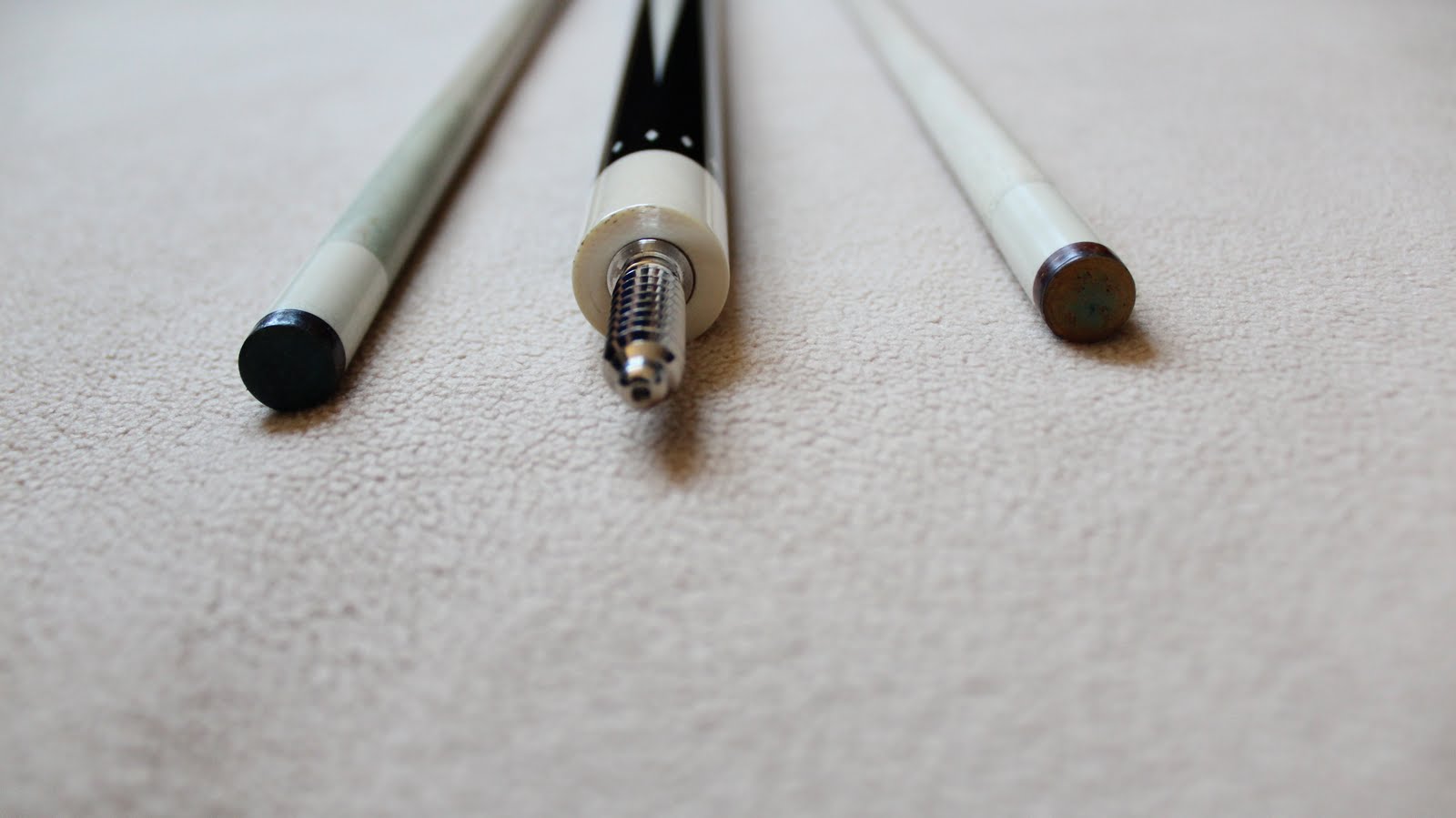 Zappy's Pool Cues: Porper Tuxedo Custom Cue. Ebony and Ivory