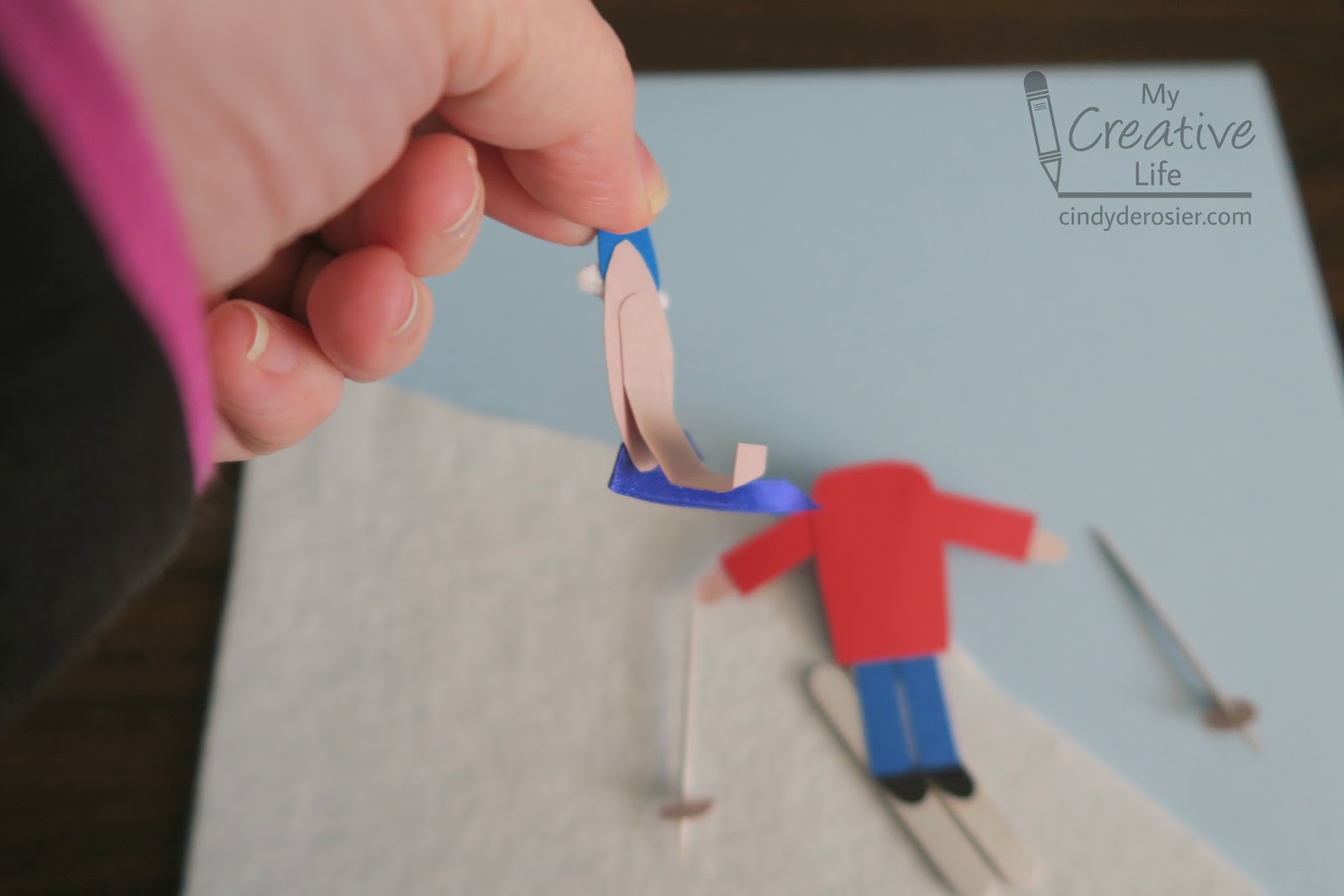 Cindy deRosier: My Creative Life: Dimensional Skier Craft