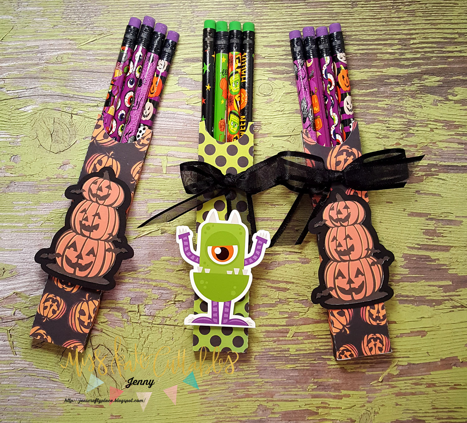 Jen's Crafty Place: Halloween Pencil Boxes with Miss Kate Cuttables