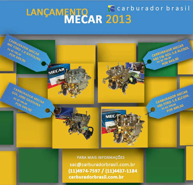Carburador Brasil: LANÇAMENTO MECAR 2013