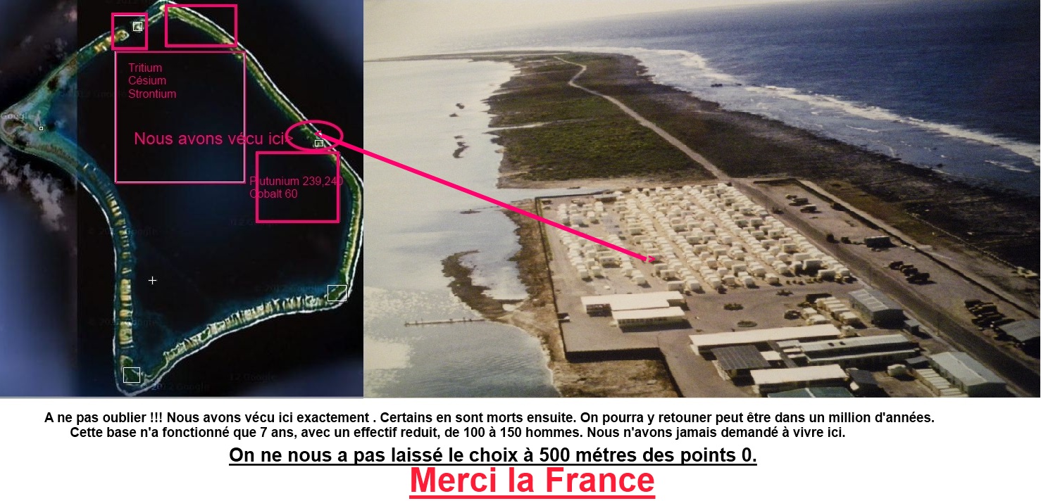 Mururoa. Fangataufa Hao. Jean-Paul Vimare.: Fangataufa. 250 "Hiroshima"