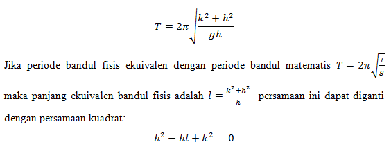 LAPORAN EKSPERIMEN BANDUL FISIS ~ Physics-degree