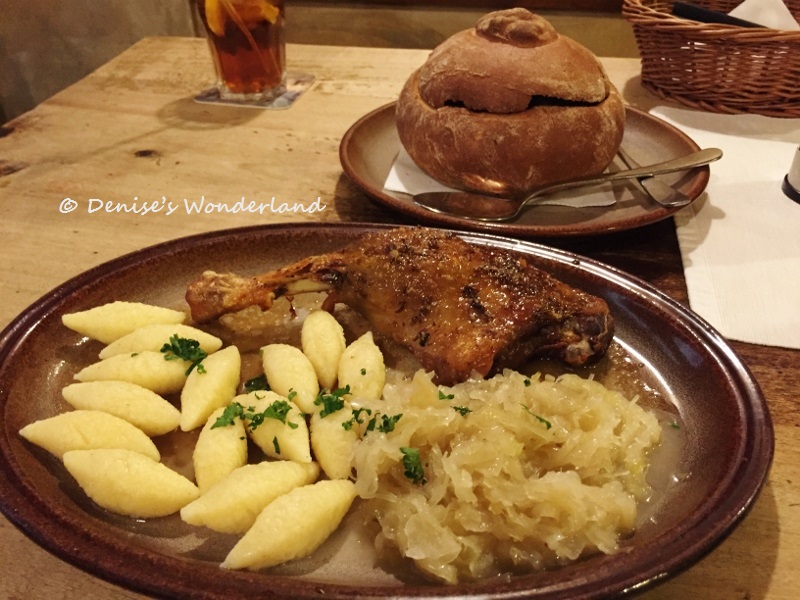 Famous Czech Food Roasted Duck & Beef Goulash - Denise's Wonderland