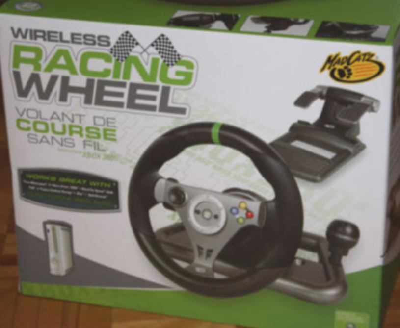 Xbox 360 wireless racing wheel - plmwaves